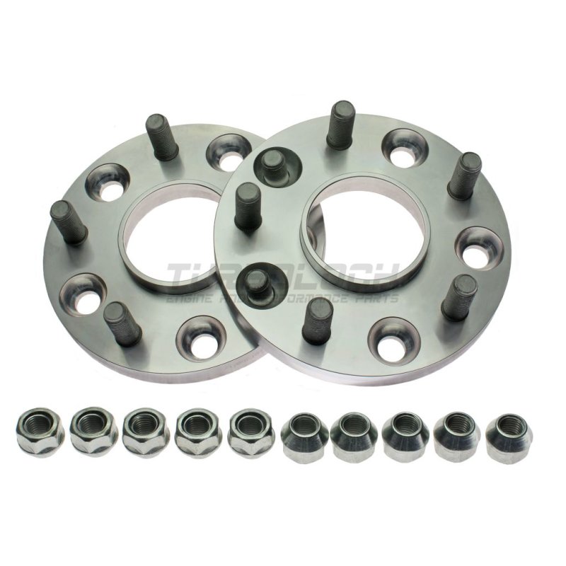 Distanzscheibe 20mm LK: 5x108mm NLB: 63,4mm - mit Stehbolzen M12x1,5 ...